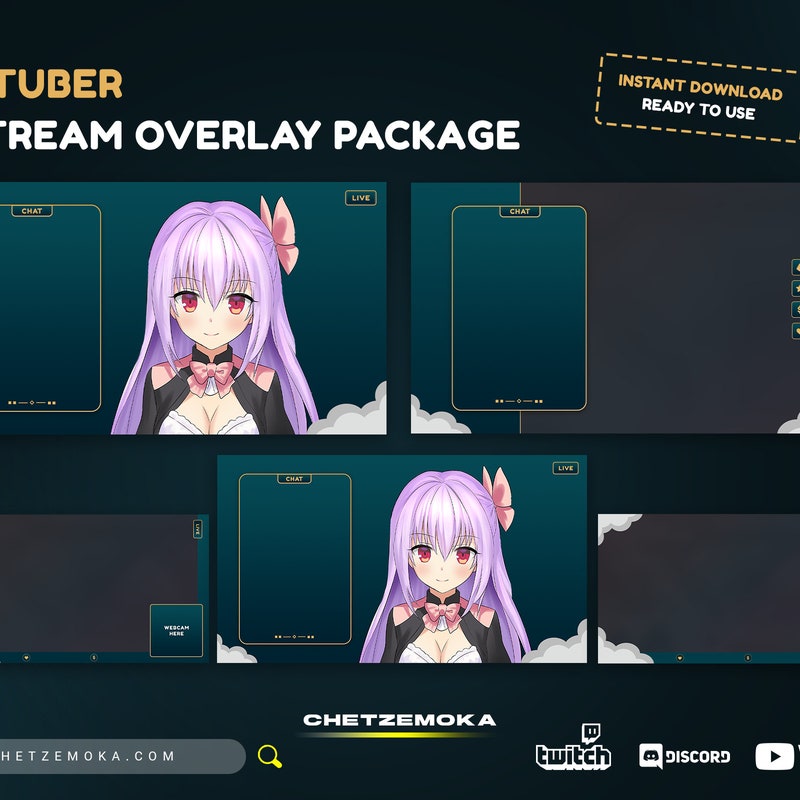 Vtuber Overlay - Etsy