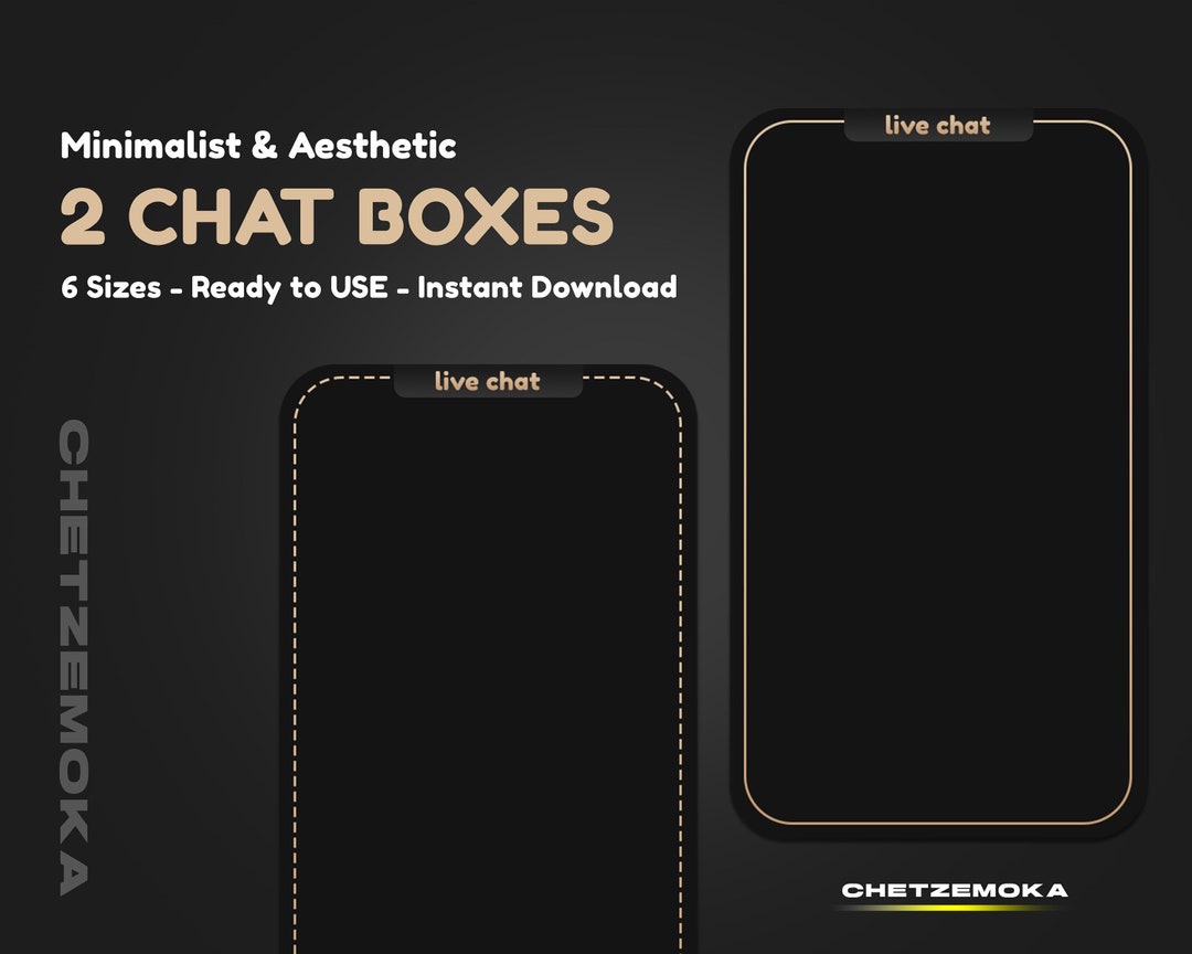 Twitch Chat Box Overlay | Minimal and Aesthetic Chat Box Stream | 2 ...