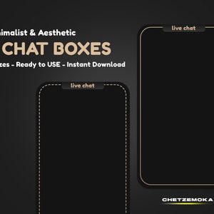 Twitch Chat Box Overlay | Minimal and Aesthetic Chat Box Stream | 2 ...