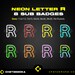Neon Letter Sub Badges "r" | Twitch Sub Badges | Twitch Emotes ...