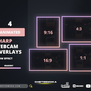 Webcam Overlay Pink [ANIMATED] | Circle and All Standard Sizes | Pastel ...