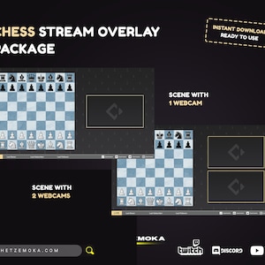 Chess Stream Overlay - Animated & Static Version | Chess Twitch Overlay ...