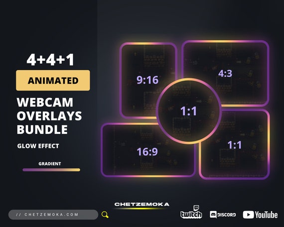 Animated Webcam Overlay Circle and All Standard Sizes - Etsy