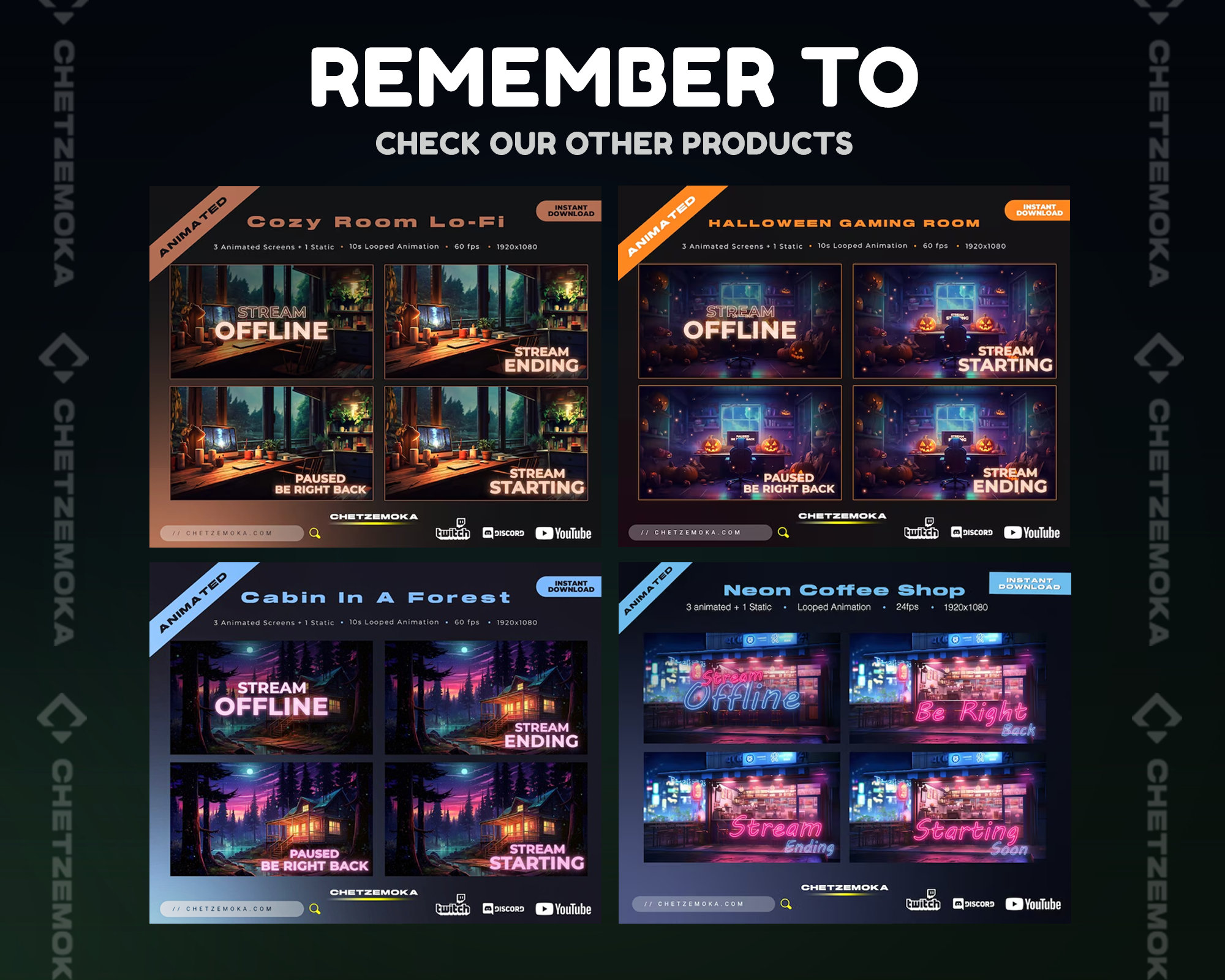 Stream Screens Mystical Forest | Stream Screens for Streamers | Vtuber ...