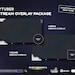Silver & Navy Vtuber Stream Overlay: Celestial Theme (instant Download ...