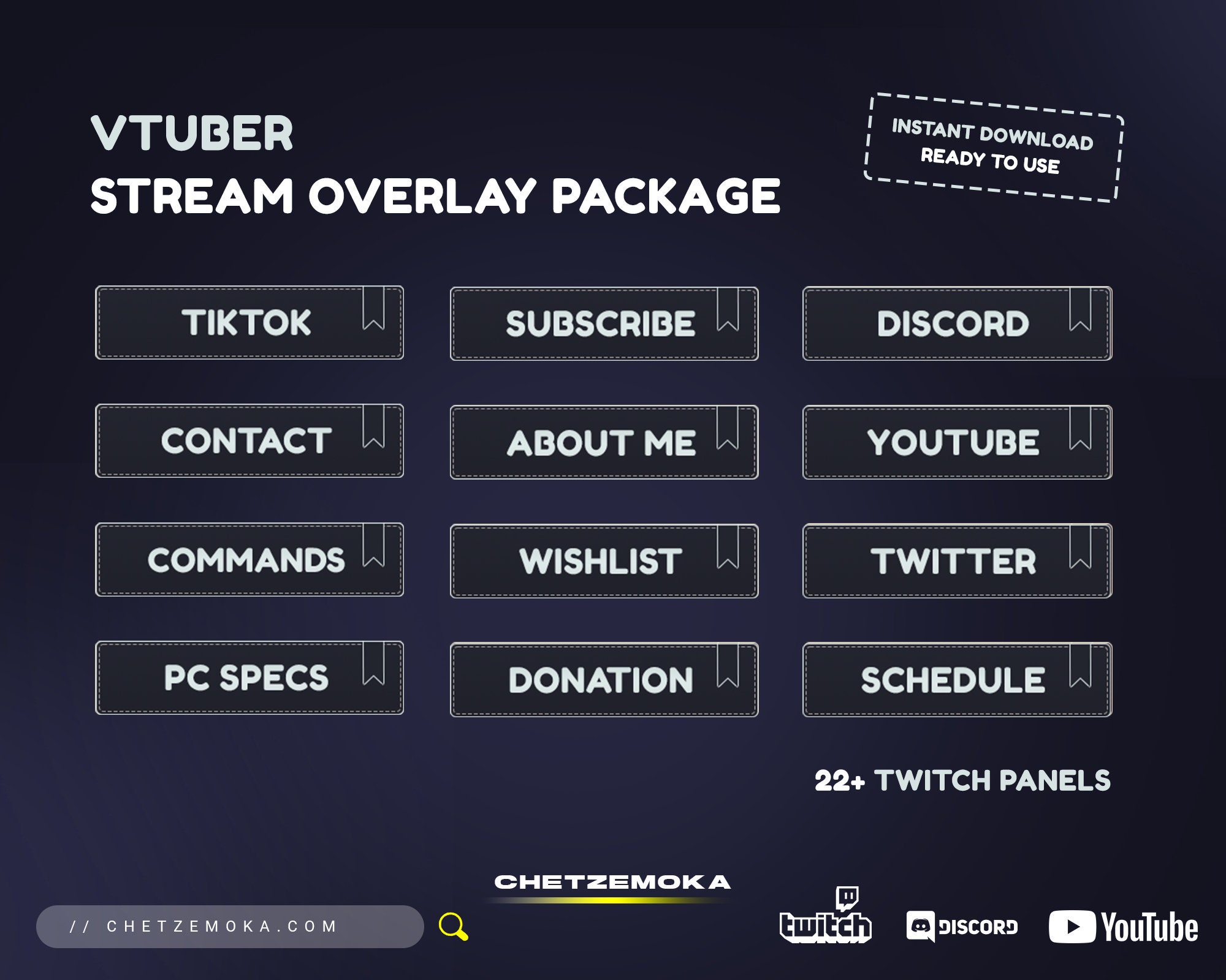 Vtuber Overlay Night Sky | Vtuber Stream Overlay | Celestial Stream ...