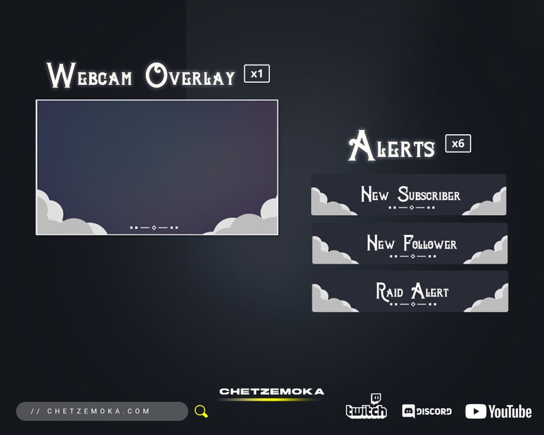 Celestial Stream Overlay Night Sky Animated & Static Version - Etsy