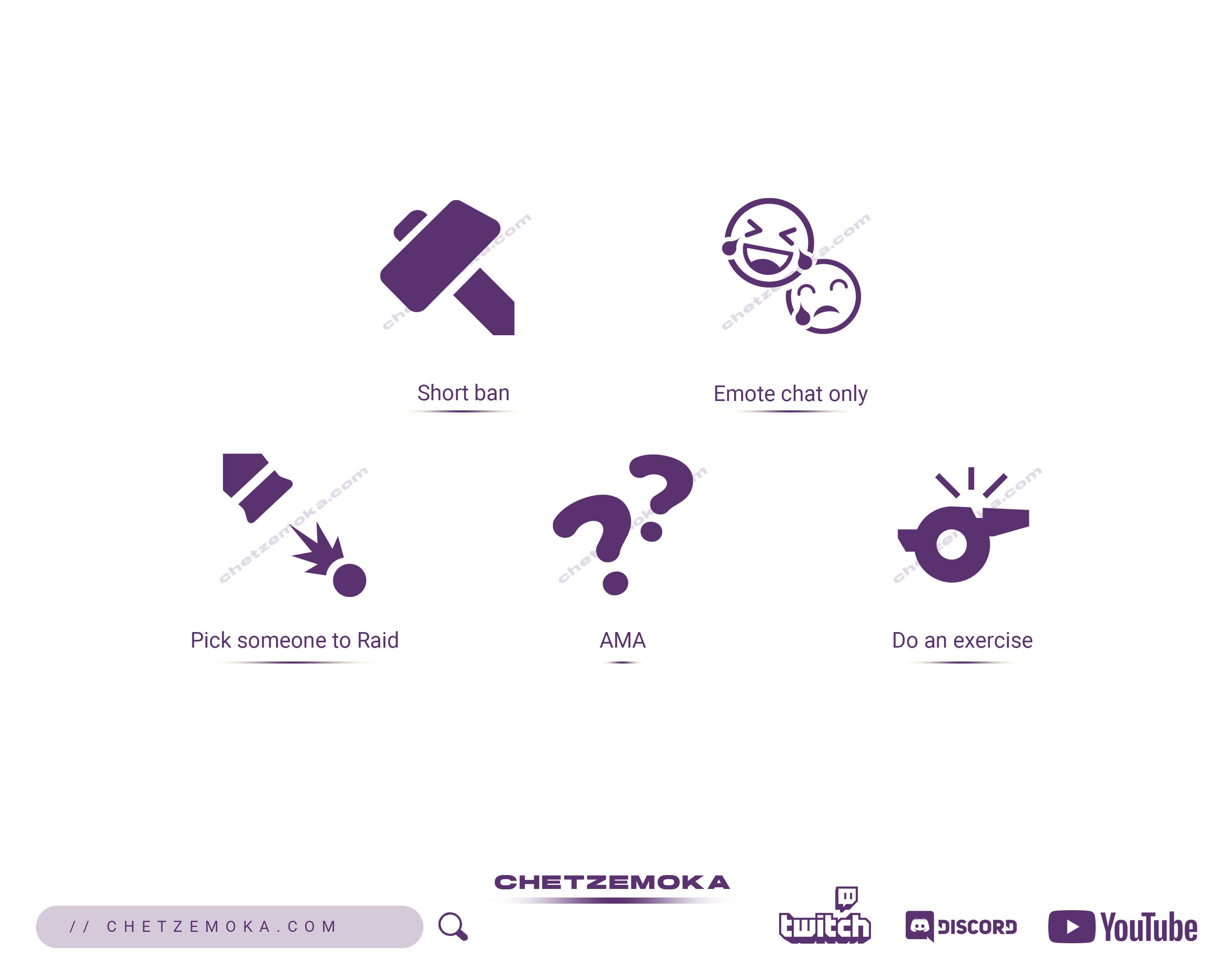 33x Twitch Reward Icon Set of 33 Icons Channel Points Dark Purple Color ...