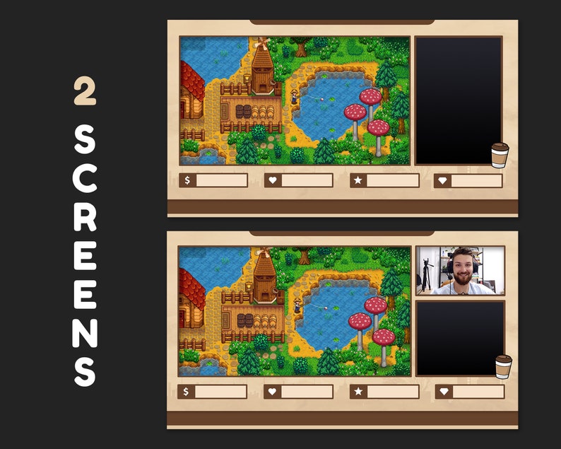 Twitch Coffee Overlay Coffee Theme Stream Package 2 - Etsy Australia