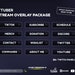Silver & Navy Vtuber Stream Overlay: Celestial Theme (instant Download ...