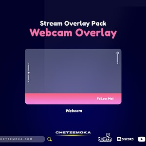 Stream Overlay Package Pink | Webcam Overlay | 20 Twitch Panels ...