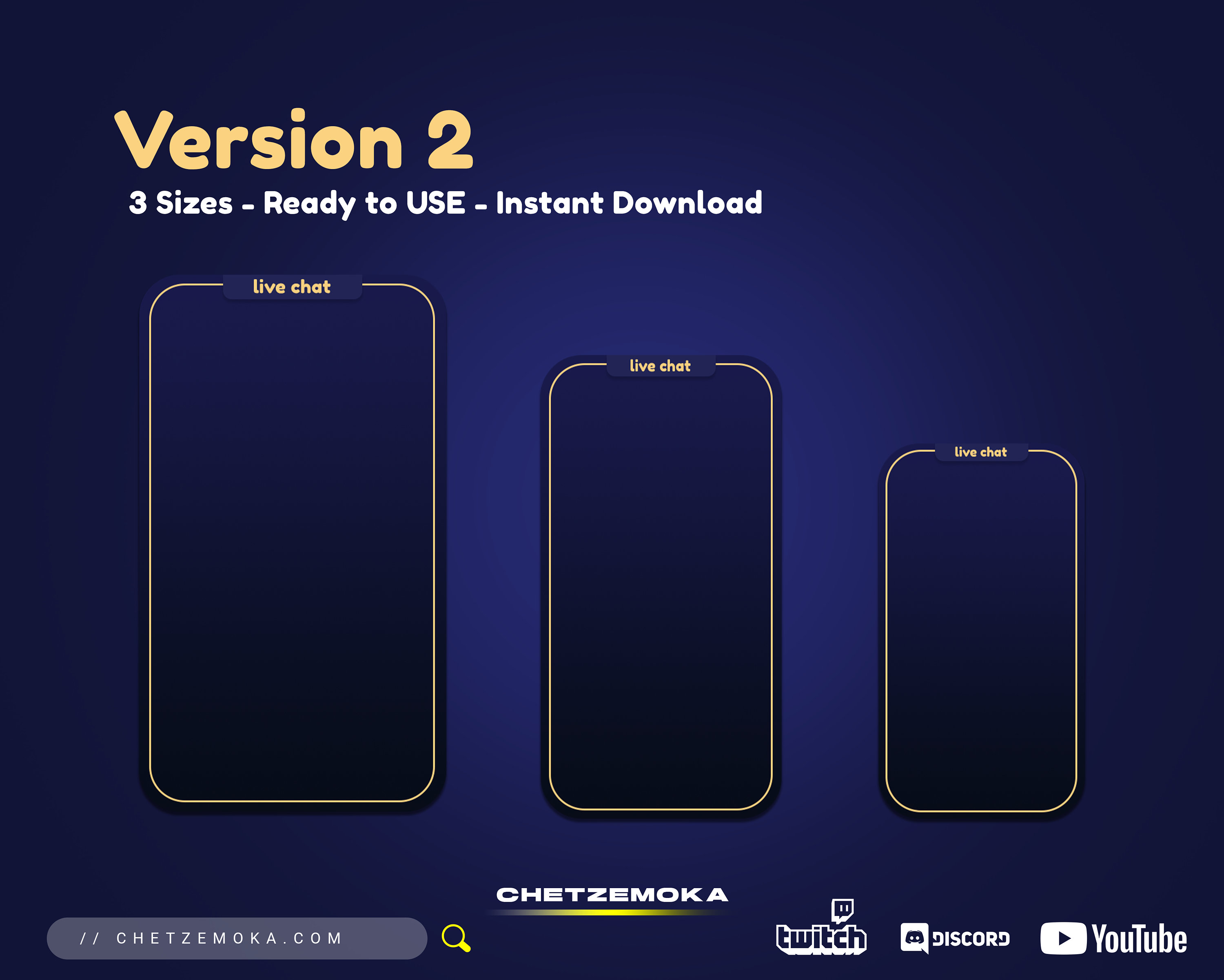 Twitch Chat Box Overlay | Minimal and Aesthetic Chat Box Stream | 2 ...