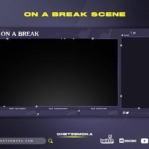 Musical Stream Overlay Dark Purple - Animated & Static Version | Music ...