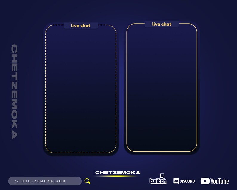 Twitch Chat Box Overlay | Minimal and Aesthetic Chat Box Stream | 2 ...