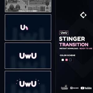 Uwu Stinger Transition, Animated Twitch Stream Overlay (webm) - Etsy