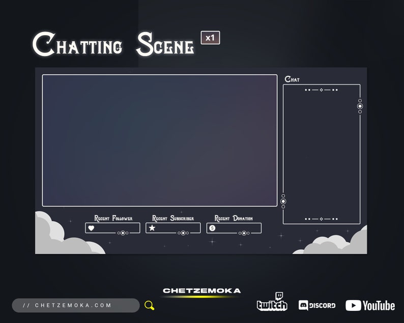 Celestial Stream Overlay Night Sky Animated & Static Version - Etsy