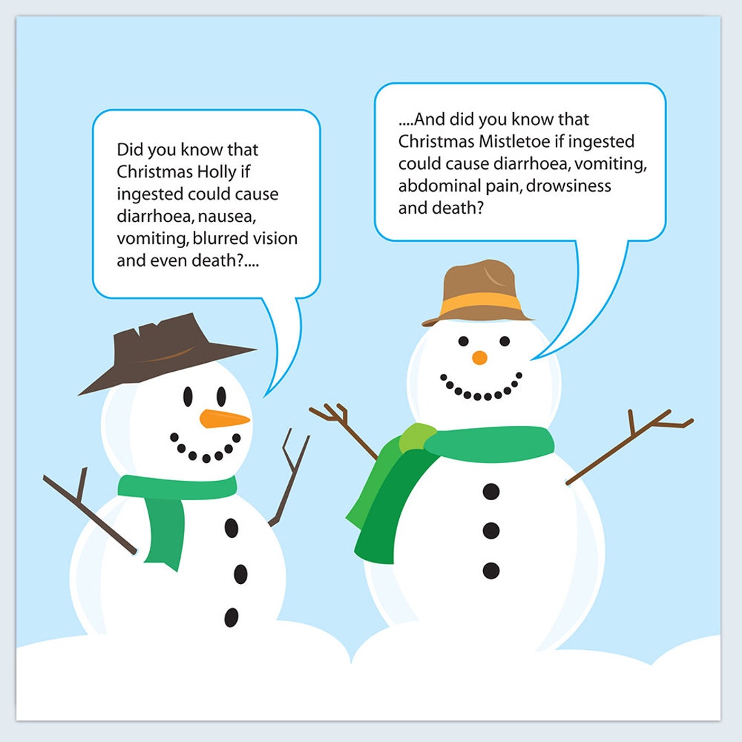 10 X Snowmen Poison Death Christmas Card - Etsy