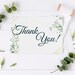 THANK YOU CARD Template, Eucalyptus Collection, Folding Thank You, Tent ...