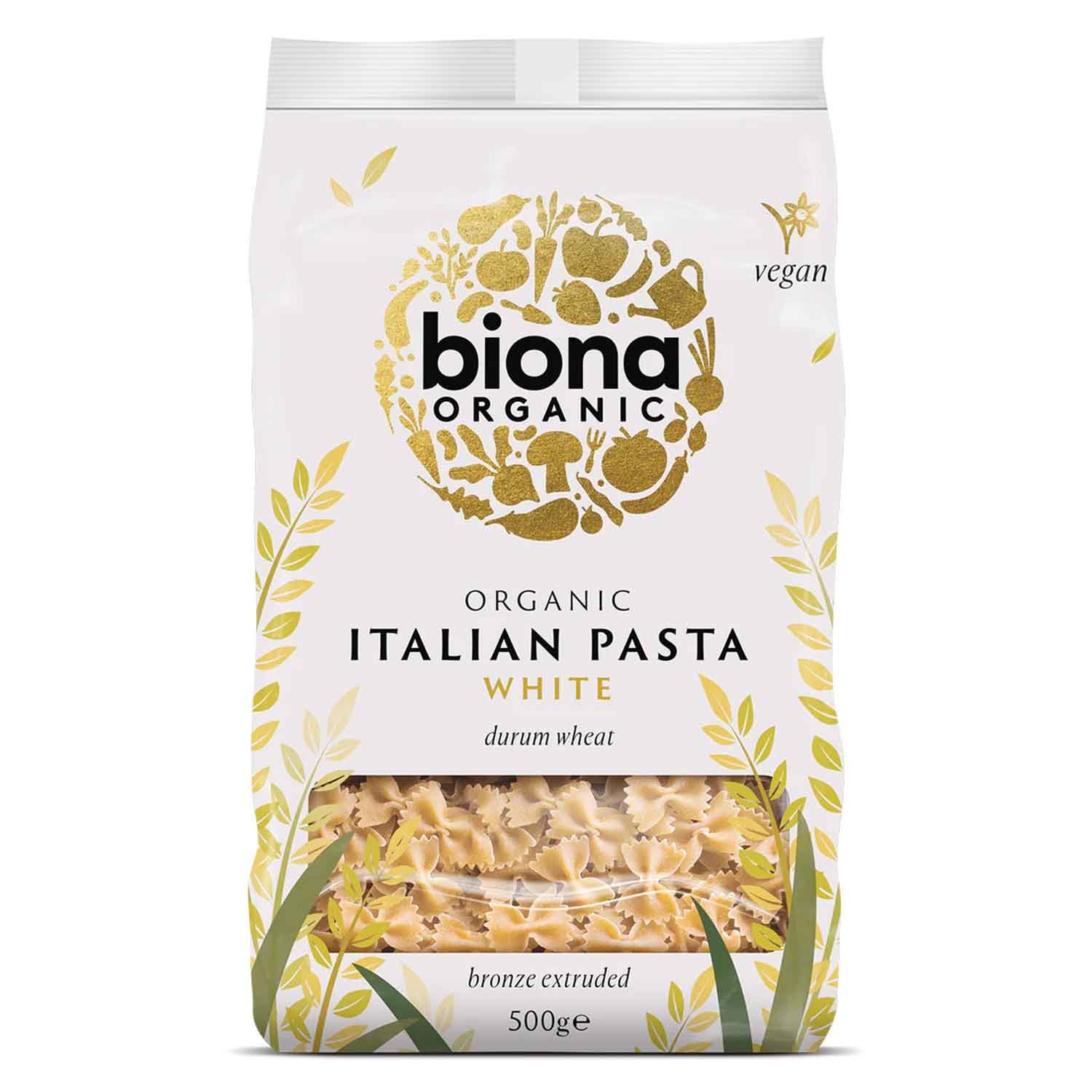 Biona Organic White Farfalle Pasta 500g - Etsy