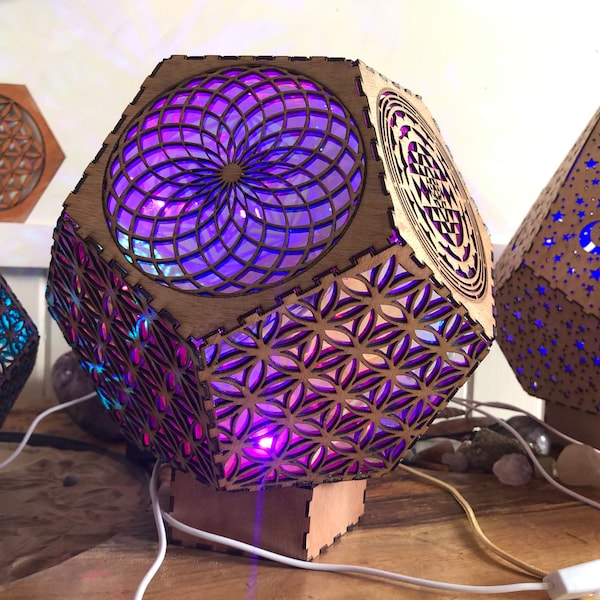 Sacred Geometry Lamp - Etsy