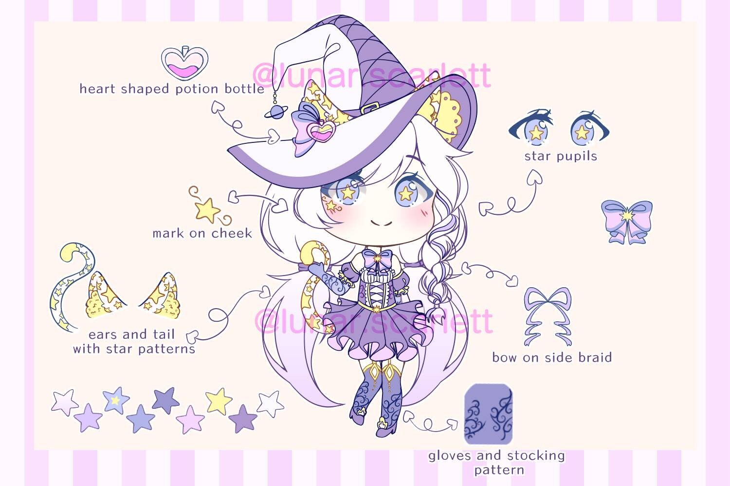 Anime Custom Original Character Design and Character Sheet - Etsy