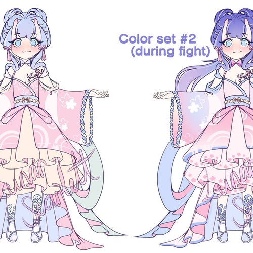 Anime Custom Original Character Design and Character Sheet - Etsy