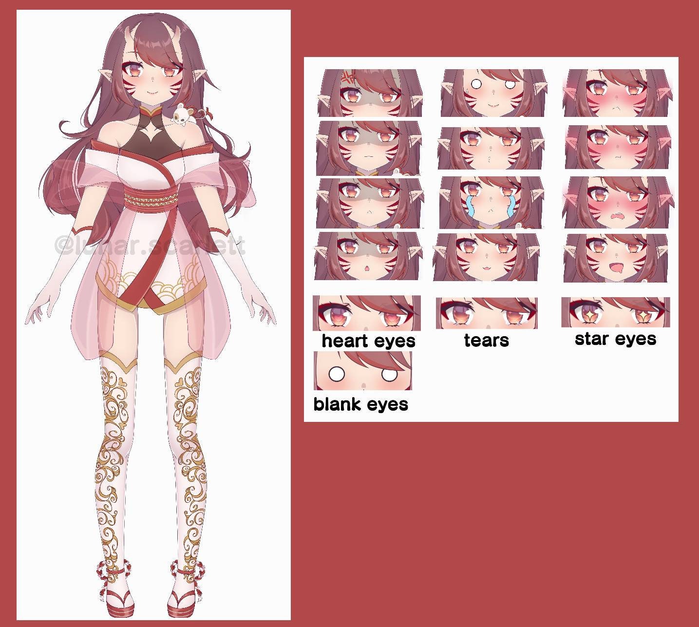 Custom Vtuber Model LIVE2D Commercial Use Custom Design Etsy Canada