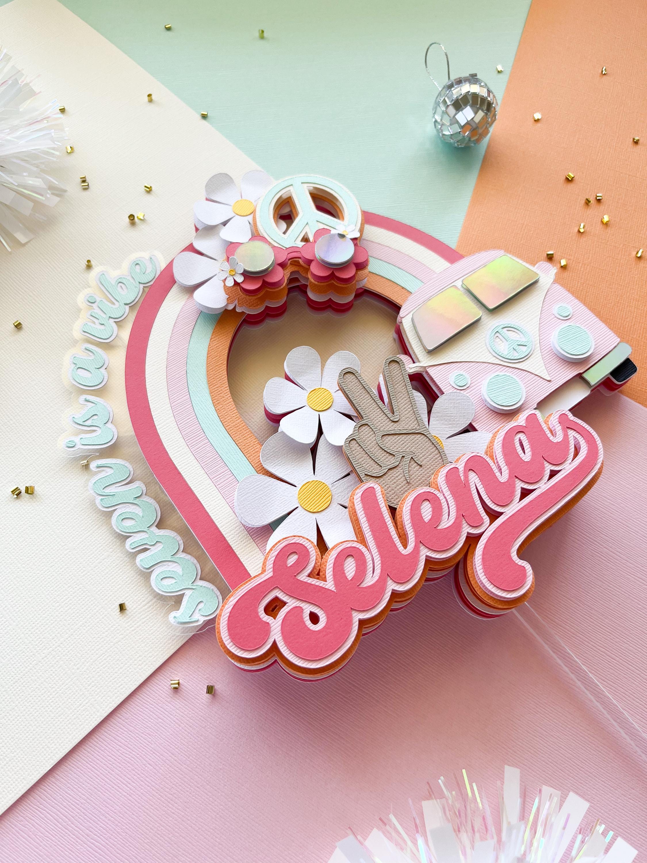 Groovy 3D Cake Topper | Girl Groovy 3D Cake Topper | Retro Girly Cake ...
