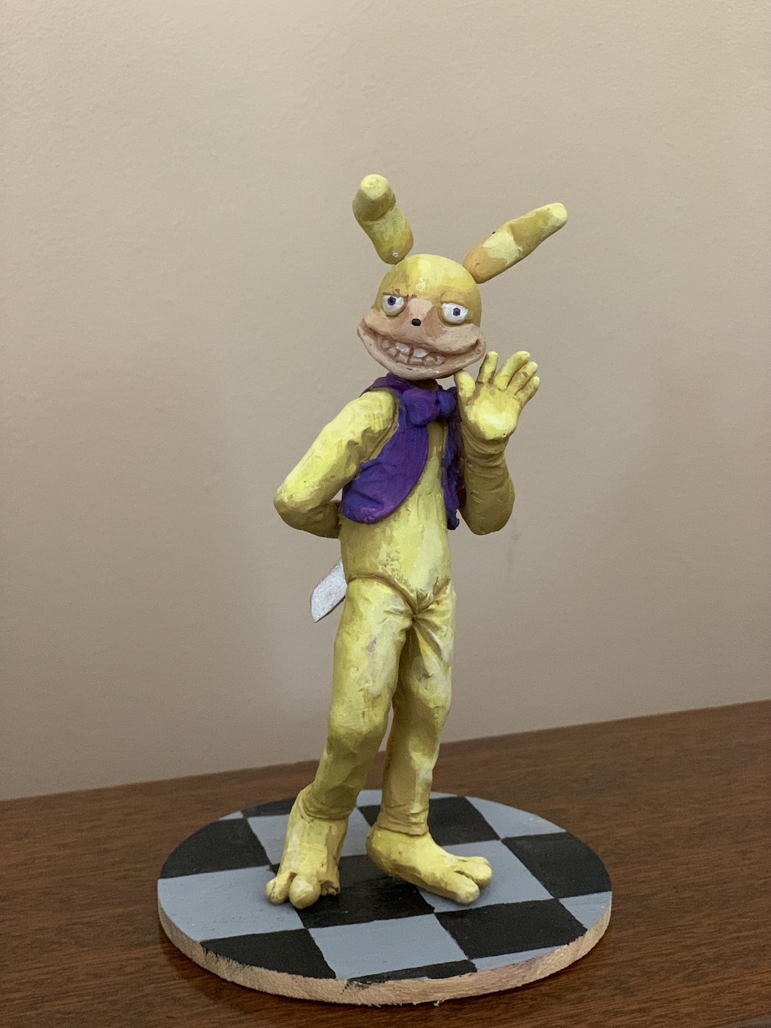 Springtrap Bonnie Handmade Polymer Clay Sculpture- FNAF - Etsy