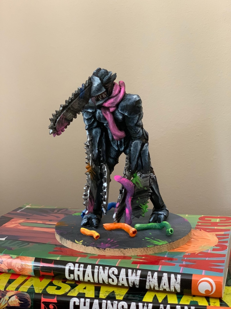 Chainsaw Man Hero of Hell- Polymer Clay Sculpture OOAK - Etsy