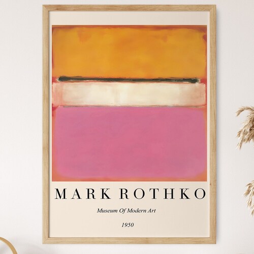 Mark Rothko Art Print Green Colors Exhibition Poster - Etsy