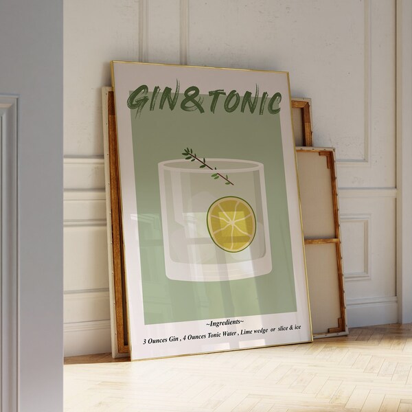 Gin Poster - Etsy