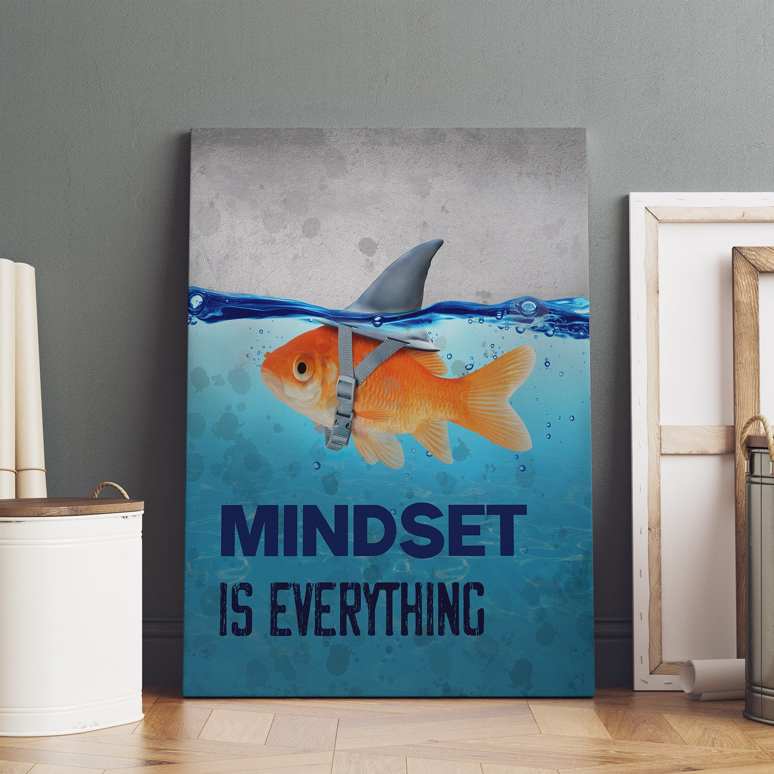 Mindset Canvas Art Print Motivational Wall Decor - Etsy