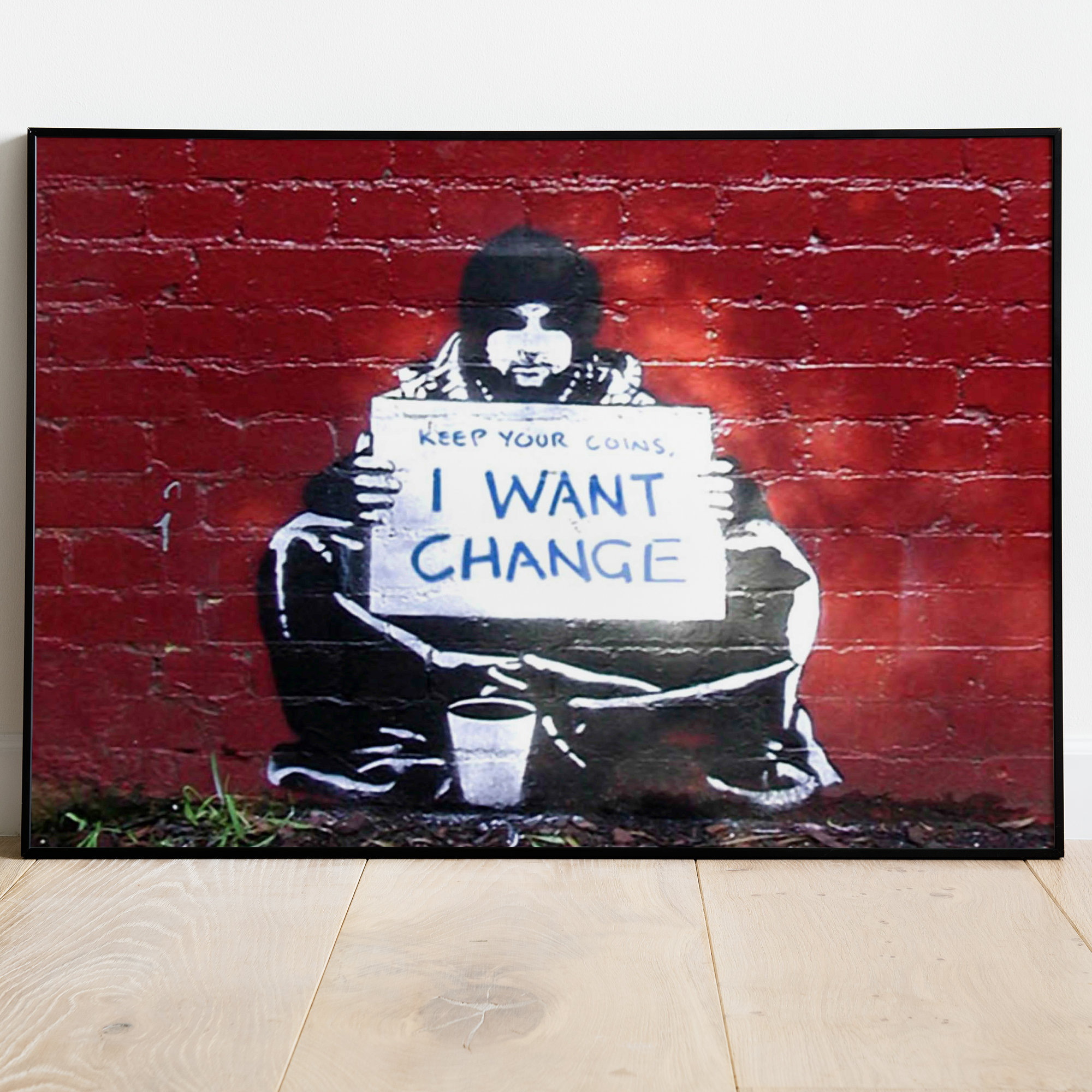 Banksy Poster Wall Art Keep Your Coins Inspirational Street - Etsy ...