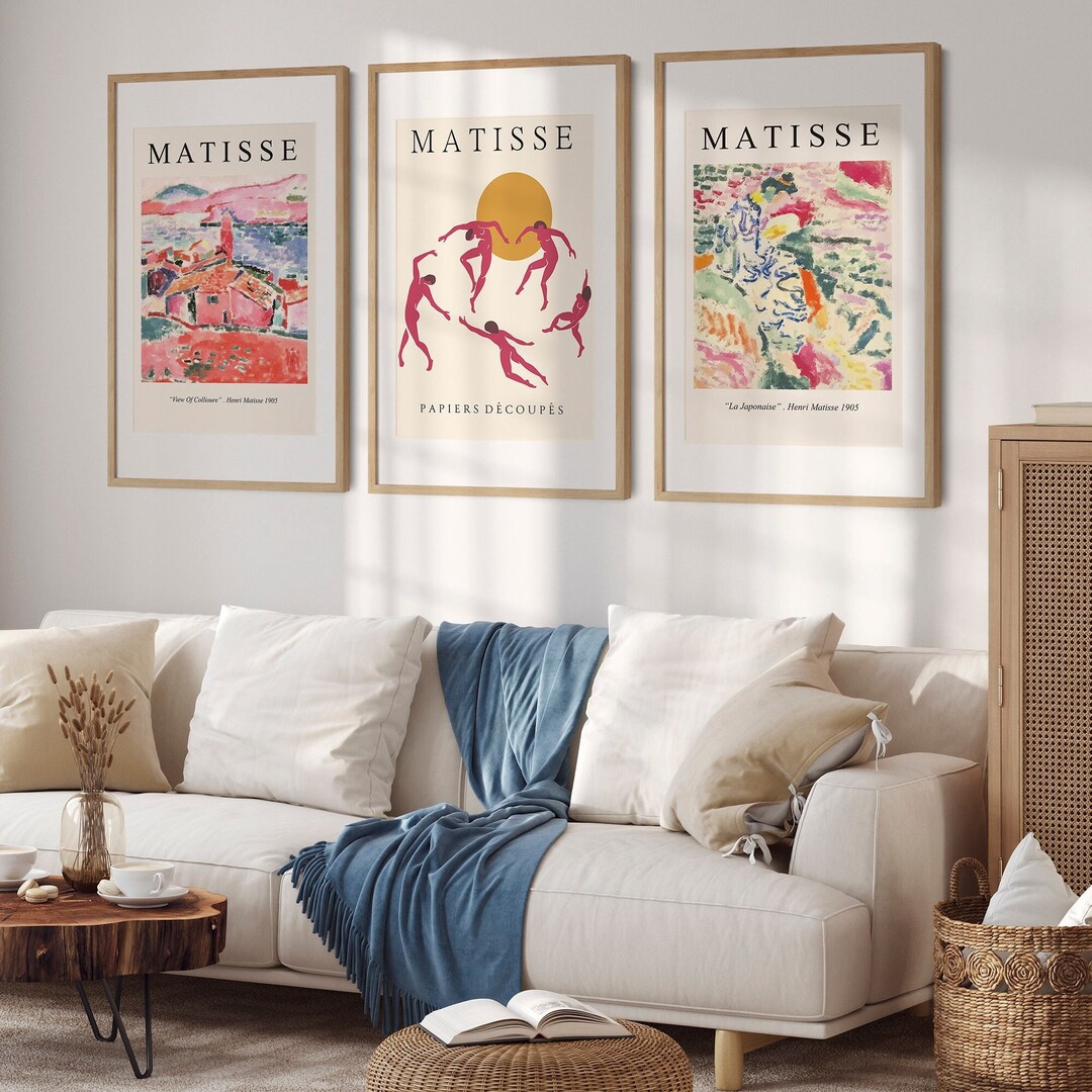 Matisse Poster Set of 3 Gallery Exhibition Poster Abstract Art - Etsy UK