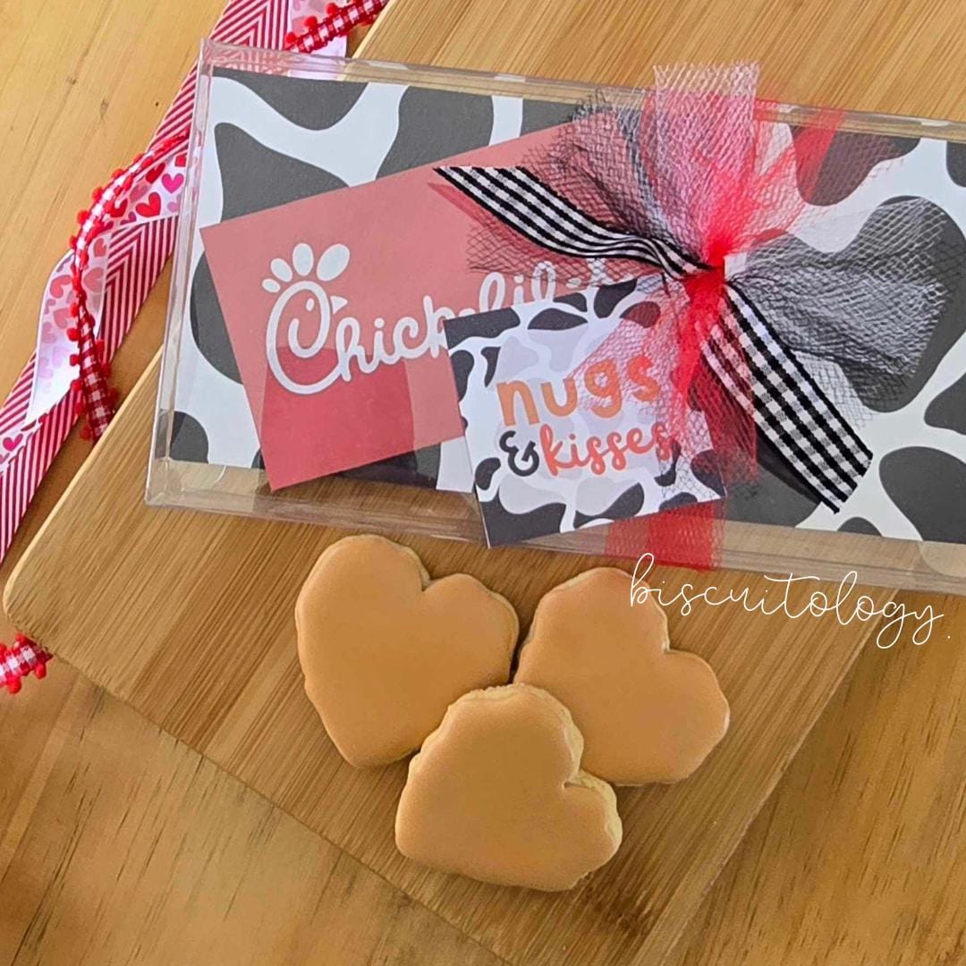 Cow Print Valentine's Day Cookie Backers Cookie Packaging Multiple ...