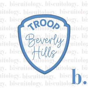 Troop Beverly Hills Crest Cookie Cutter Fondant Cutter - Etsy