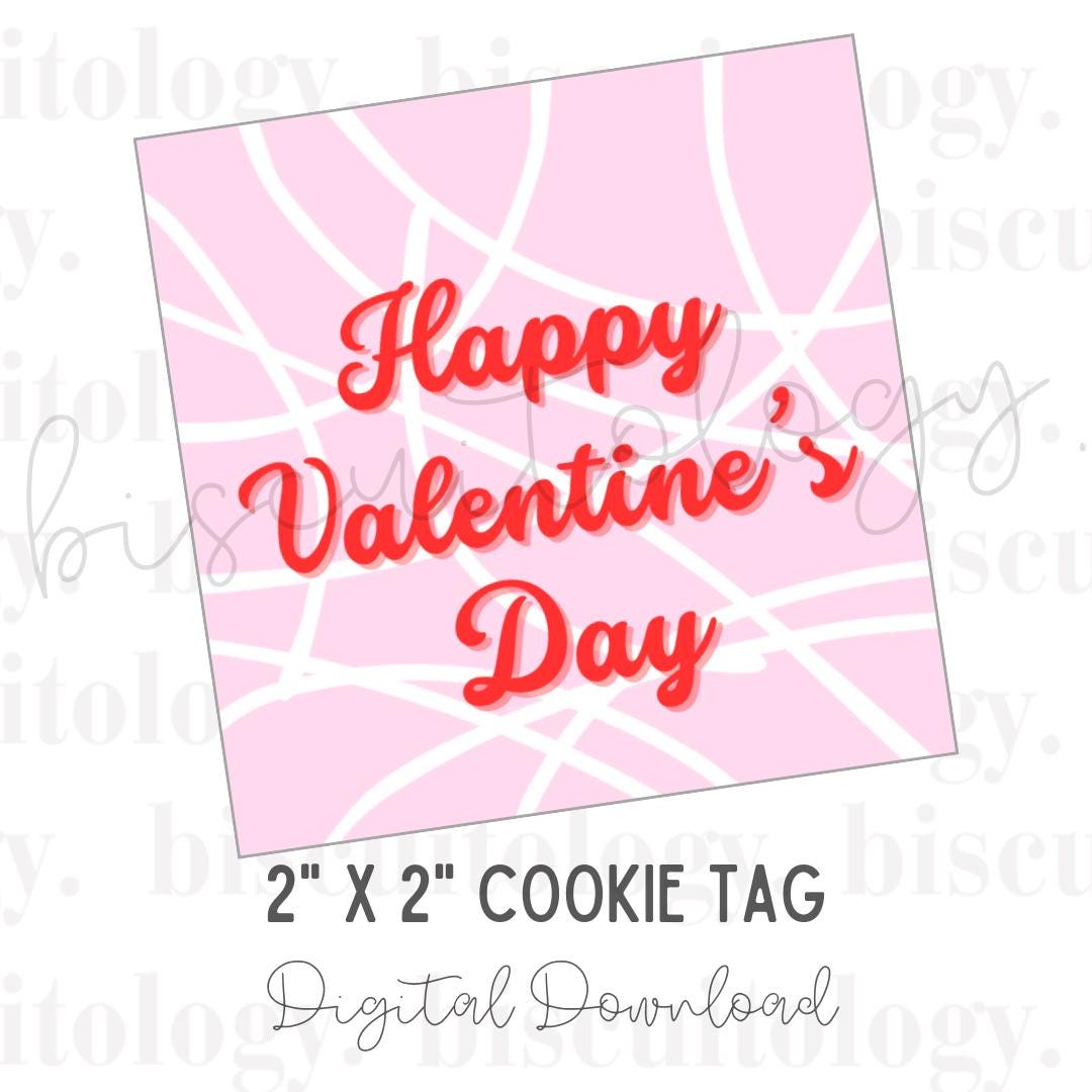 Little Debbie Heart Valentine's Day Cookie Tag Square - Etsy