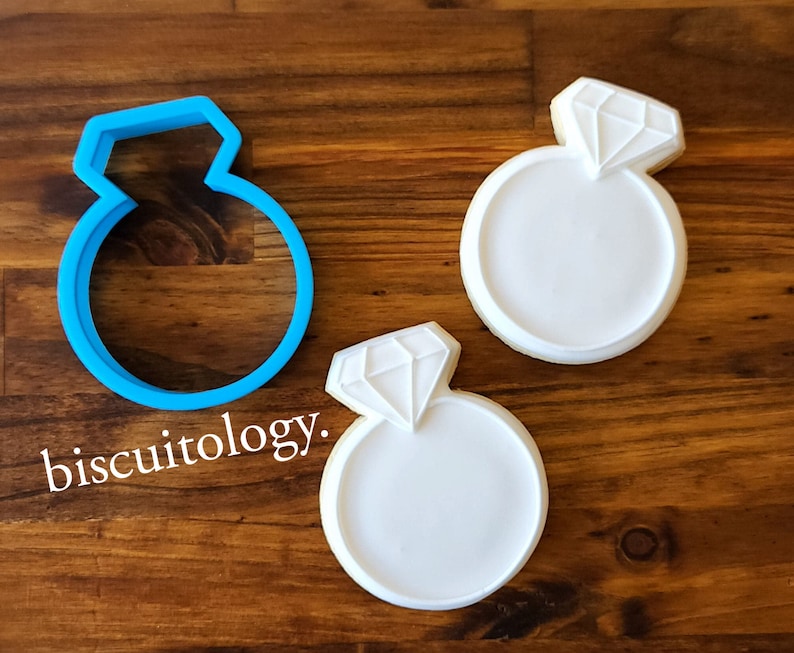 Diamond Wedding Ring Cookie Cutter - Etsy