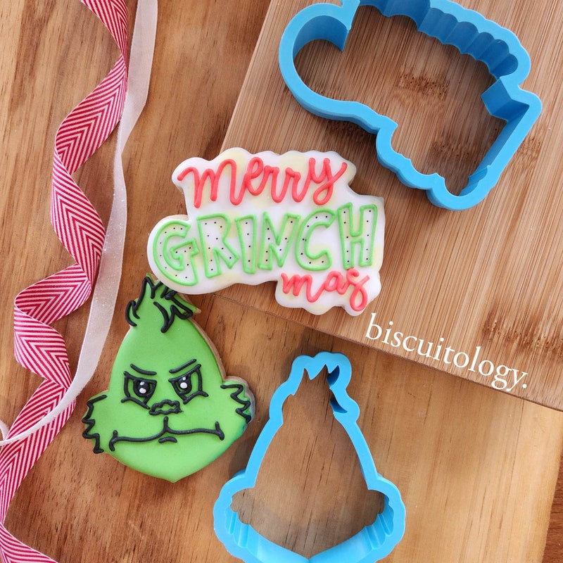 Grinch Cookie Cutter - Etsy