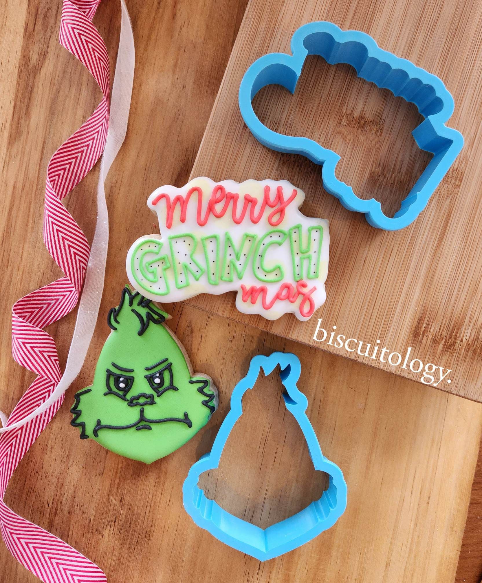 Merry Grinchmas the Grinch Cookie Cutters - Etsy