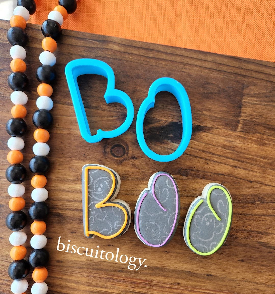 Petite Boo Letter Halloween Cookie Cutters Set of 2 Petite - Etsy