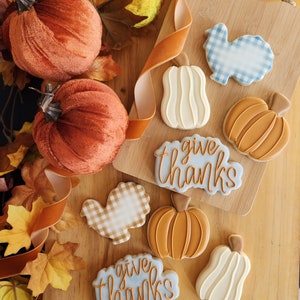 Give Thanks Cookie Cutter Hand Lettered - Etsy