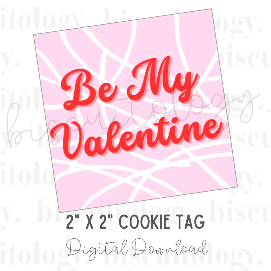 Little Debbie Heart Valentine's Day Cookie Tag Square - Etsy
