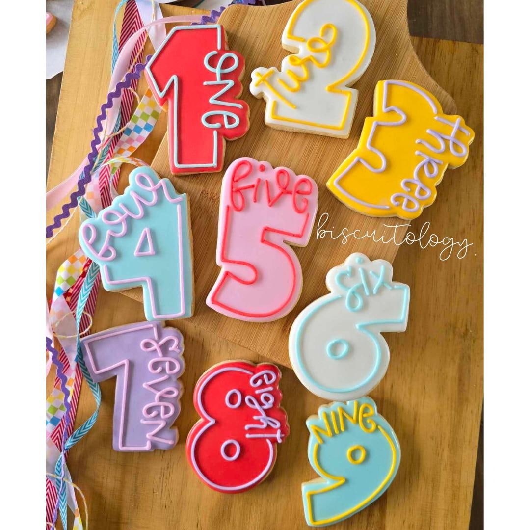 Birthday Cookie Cutter Hand Lettered Numbers - Etsy