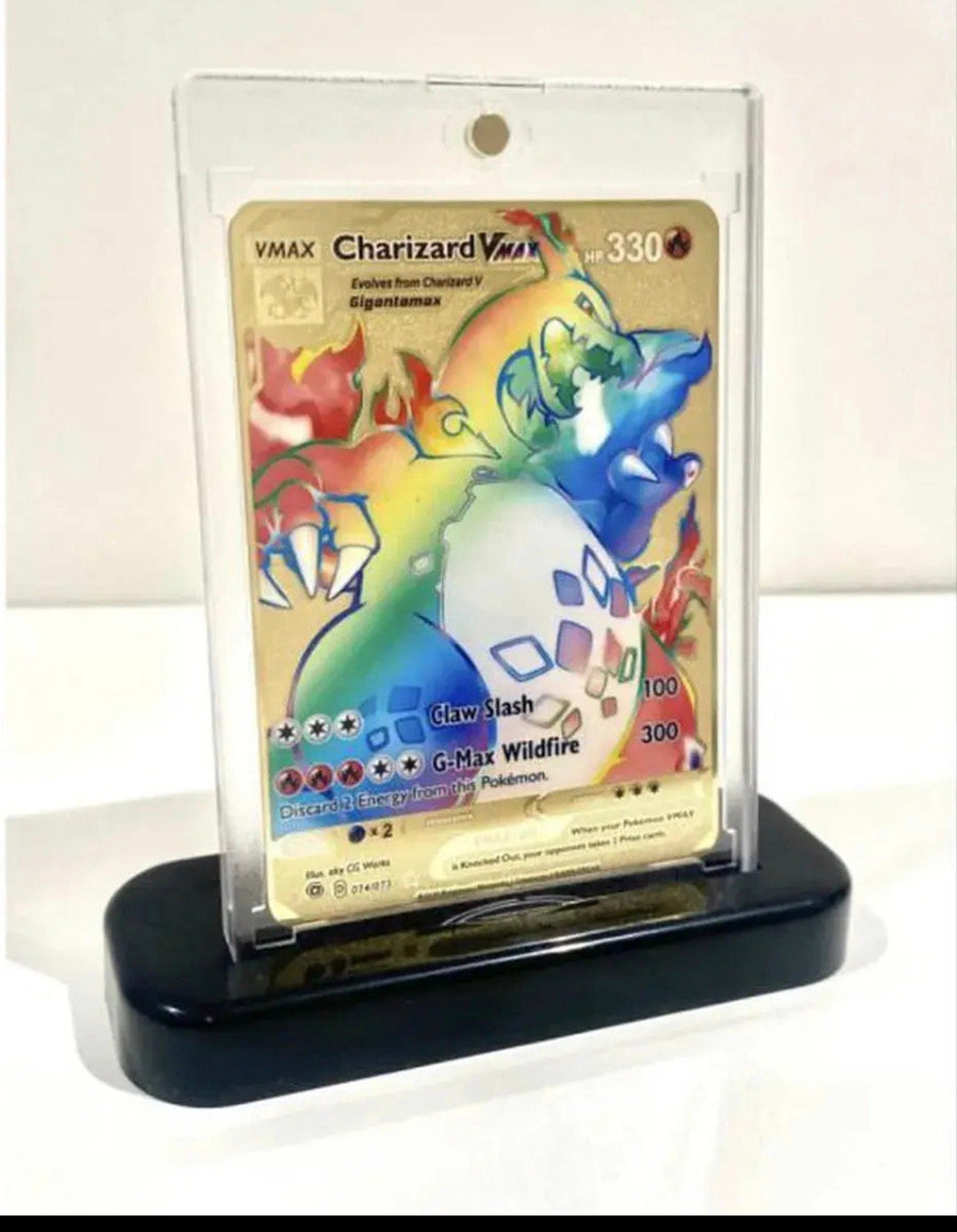 Charizard Charizard VMAX Rainbow Metal Pokemon Trading Card Charizard ...