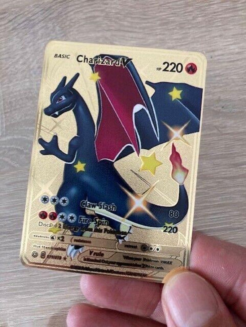 Charizard Charizard Shiny English Card Ideal Birthday Gift Pokemon ...