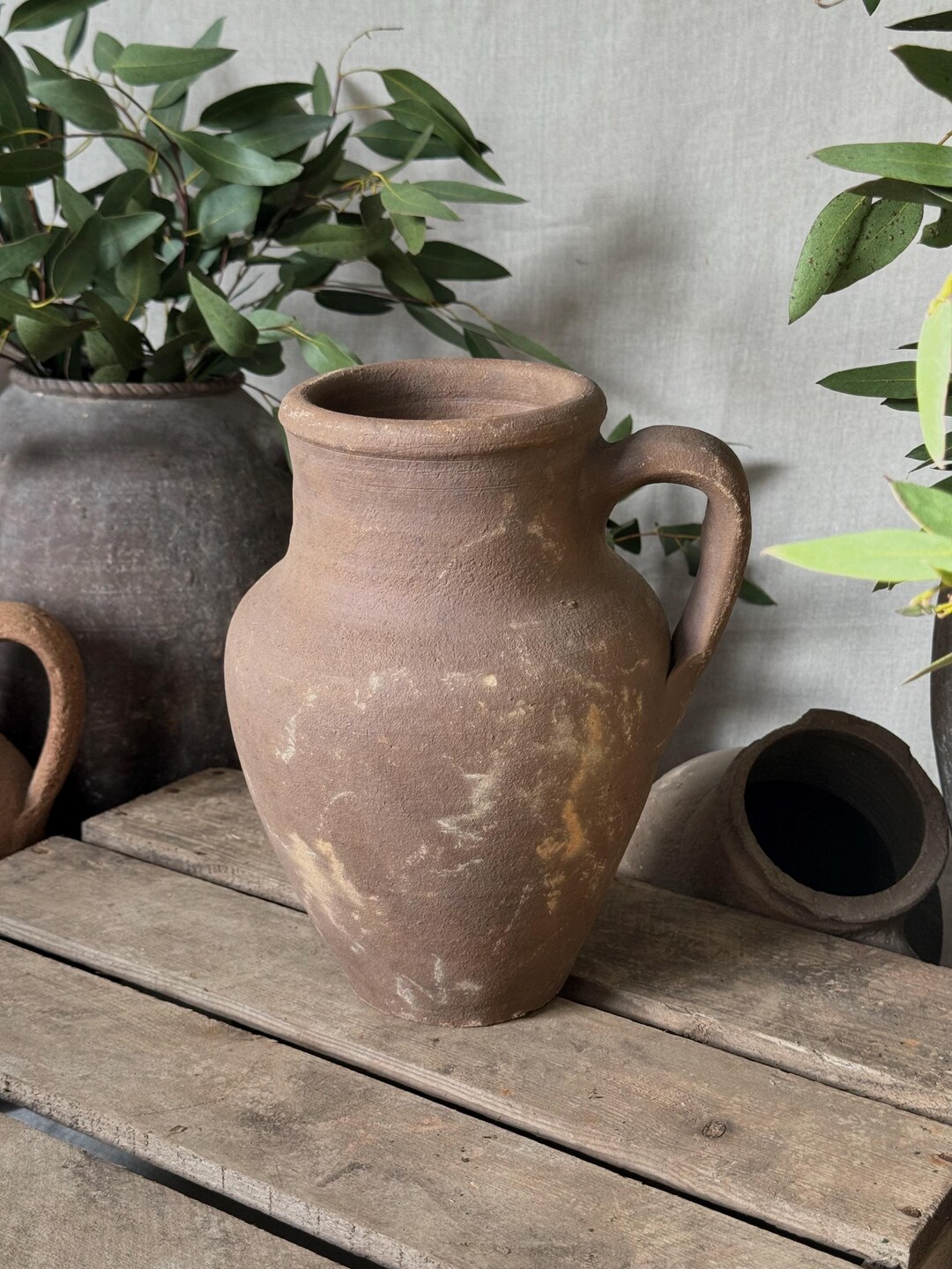 Antique Mediterranean Pot Indoor Pot Homeware Vase Vessel Antique ...