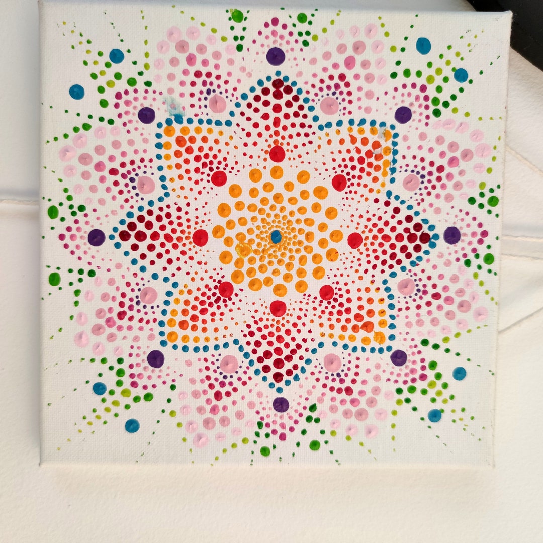 Mandala of Joy and Lightness Mandala, Art From Heart, Handmade Mandala ...