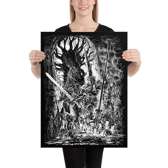 Blasphemous Black Cover Poster - Etsy